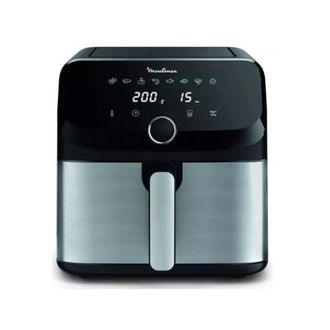 Moulinex Easy Fry Mega, friteuse &agrave; air, capacit&eacute; extra-large 7,5 L, jusqu&agrave; 8 personnes, 8 programmes pr&eacute;r&eacute;gl&eacute;s, taille compacte, application avec recettes, lav