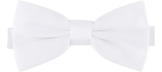 Ladeheid Herren Schmale Fliege M (12cm x 6cm), Wei&szlig;, 12cm x 6cm