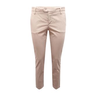 Michael Coal Beige Capri Hose Made in Italy - - Trousers - Damen - Beige - W31