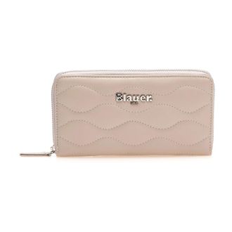 Blauer Gestepptes Portemonnaie mit Rei&szlig;verschluss - - Accessories - Damen - Beige - ONE SIZE