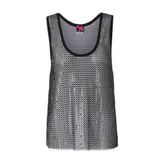 Pinko Pinko, Femme, Tops, Noir, Taille: 38 FR Dian Tank Top