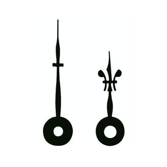 SELVA 1 Paar Zeiger, gebuchst JUNGHANS Uhrwerke (28/20, Schwarz)