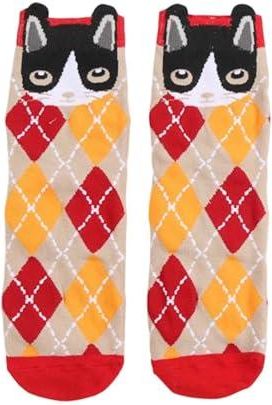 Generic Chaussettes Femme Chaussettes Chaudes Femme Chaussettes Thermiques Femme De Classique Chat Douillettes Imprim&eacute;s Mignons Id&eacute;ales Comme Bas De No&euml;l Ou C