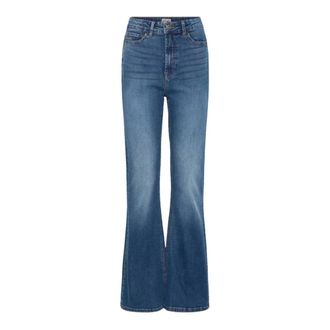Ichi Ihtwiggy Flared High Waist Jeans - - Jeans - Damen - Blau - W30