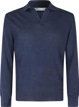 Gran Sasso Homme, Pulls, Bleu, Taille: 2XL Skipper Sweater