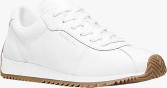 Michael Kors Baskets unies crant&eacute;es en cuir