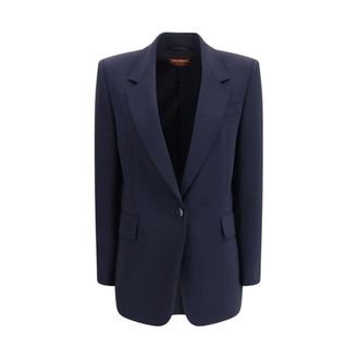 Max Mara Tailored Triacetate Blazer - - Jackets - Damen - Blau - L