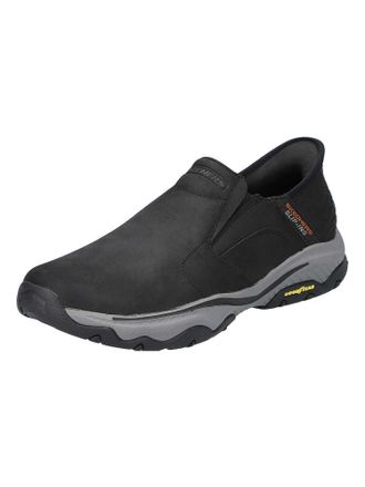Skechers Slip On Slipper Herren 204847 BLK Echtleder in schwarz