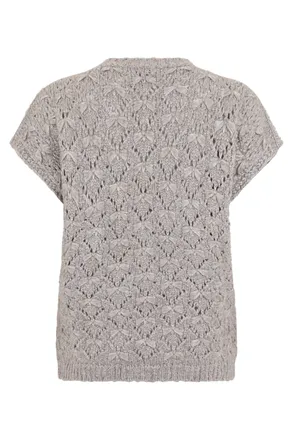 Fabiana Filippi Womens T-Shirt Grey Melange Nylon T-Shirts & Jerseys