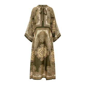 Zimmermann Mahon Tunika Midi Kleid - - Dresses - Damen - Gr&uuml;n - XS