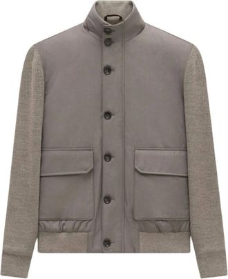 Bugatti Veste &agrave; textures combin&eacute;es avec poches plaqu&eacute;es - Homme - Vestes - Gris - Taille: XL