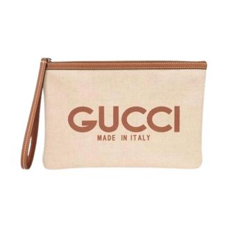 Gucci Sac pochette Pre-owned - unisex - Pre-owned - Beige - Taille: ONE Size