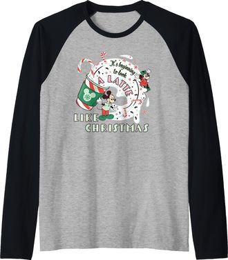 Disney Its Beginning to Look a Latte Like Christmas Coffee Raglan
