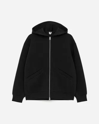 Arket Scuba-Kapuzenjacke Mit Rei&szlig;verschluss -Schwarz