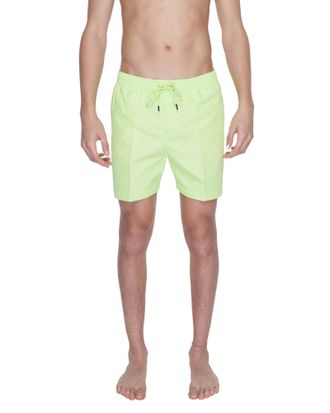 Calvin Klein Herren Badeshorts Medium Drawstring Mittellang, Grün (Sharp Green), M