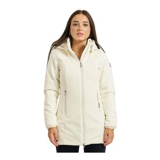 Yes-Zee YES Zee, Femme, Vestes, Beige, Taille: 38 FR Veste Matelass&eacute;e &agrave; Capuche