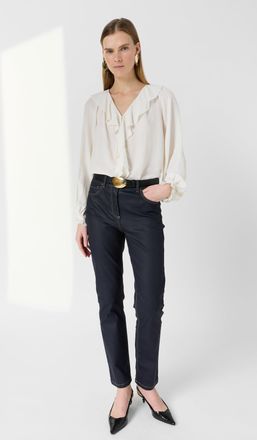 Gerard Darel Jean slim enduit - AYA - Marine