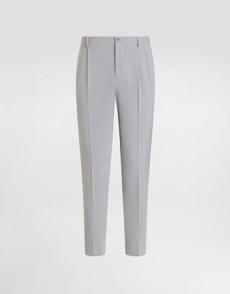 Dolce & Gabbana Micro-rib Trousers - Mann Hosen Und Shorts Grau 60