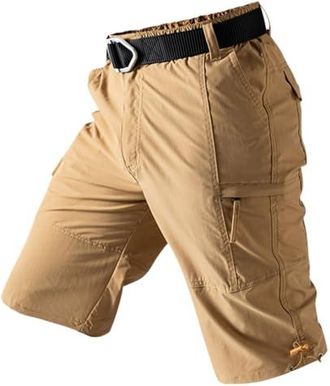 Generic Short d&eacute;t&eacute; court pour homme - Pantalon cargo l&eacute;ger &agrave; s&eacute;chage rapide - Pantalon de sport dext&eacute;rieur avec poches multiples - Pantalon cargo - Pantalon d