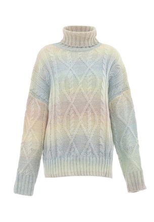 Mymo Rollkragenpullover Damen Blauminze