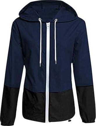 Generic Vestes de Randonnée Anti-Pluie Manteau à Capuche Softshell Doublé Polaire Coupe-Vent Imperméable Coupe-Vent Manteau dhiver Veste Sport Randonnée Femme