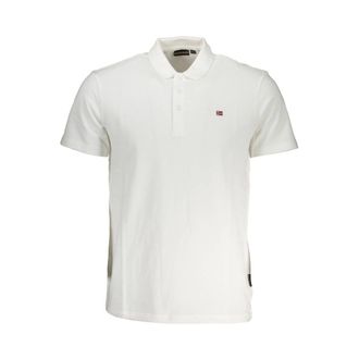 Napapijri Bianco Baumwoll-Herrenpoloshirt