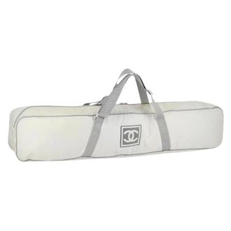 Chanel Pre-owned Vintage Nylon Schultertasche - - Pre-owned - Damen - Wei&szlig; - ONE SIZE
