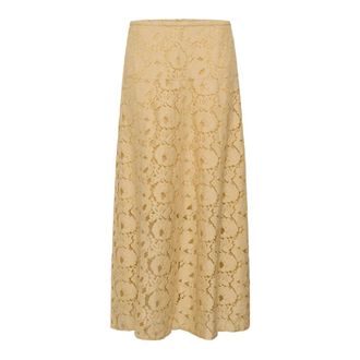 Soaked In Luxury Maxirock - - Skirts - Damen - Gelb - XS