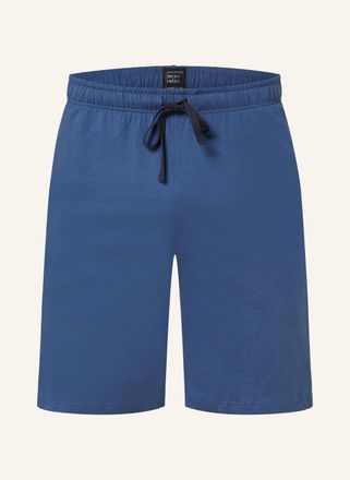 Schiesser Schlafshorts Mix+Relax blau