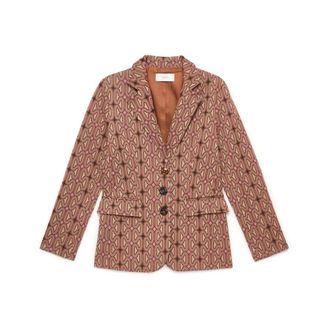 Maliparmi Maliparmi - Blazer Cha&icirc;ne Optique - Femme - Vestes - Brun - Taille: 44 FR