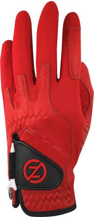 Zero Friction Herren Cabretta Elite Linke Hand Golfhandschuh, Einheitsgr&ouml;&szlig;e, Rot