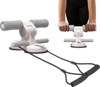 Generico Kniebeugenstange - Tragbares Bauchmuskeltraining, verstellbare Fu&szlig;st&uuml;tze, starke Saugbecher und verstellbare Fu&szlig;st&uuml;tze, ABS-Masterassistenzger&auml;t f&uuml;r C