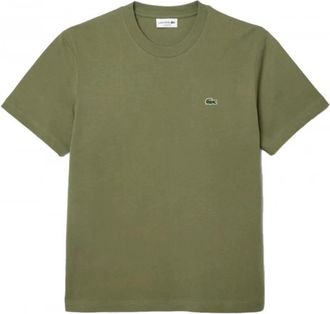 Lacoste Homme, Tops, Vert, Taille: XL T-shirt en coton