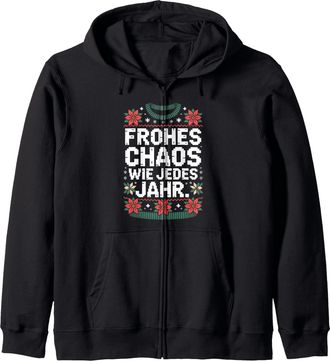 Mapanoli Design Frohes Chaos Wie Jedes Jahr Weihnachts Humor Kapuzenjacke