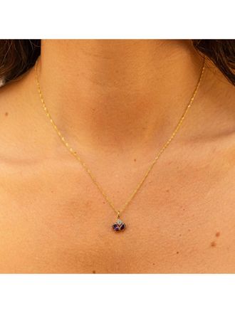 Fascination by Ellen K F Halskette Gold 375 mit echtem Amethyst + Zirkonia