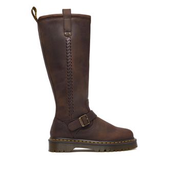 Dr. Martens Stiefel Dr. Martens ANISTONE KNEE HIGH CRAZY HORSE DM41871200 Braun