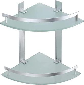 MSV Tabarca &Eacute;tag&egrave;re dangle en Aluminium et Verre pour Salle de Bain