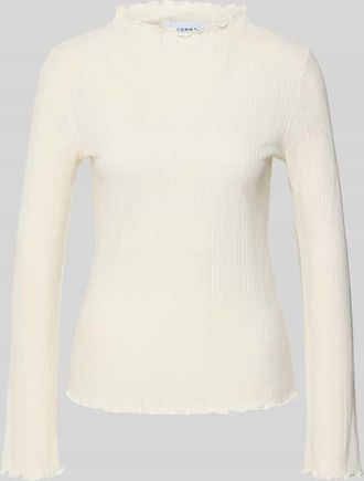 Comma Longsleeve mit Muschelsaum