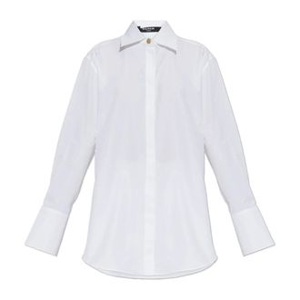 Balmain Das Baumwollhemd - - Blouses & Shirts - Damen - Wei&szlig; - L
