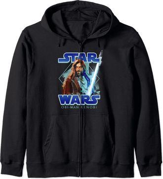 Star Wars Obi-Wan Kenobi Jedi Lightsaber Portrait Kapuzenjacke