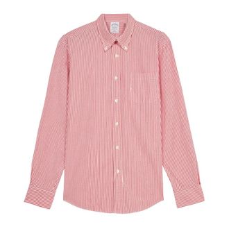 Brooks Brothers Chemise Sport Coupe R&eacute;gent - Homme - Chemises - Rouge - Taille: XS