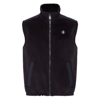Billionaire Boys Club Homme, Vestes, Bleu, Taille: XL Velvet Short Vest