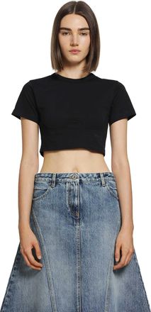 The Attico Contour Bust Cropped T-Shirt