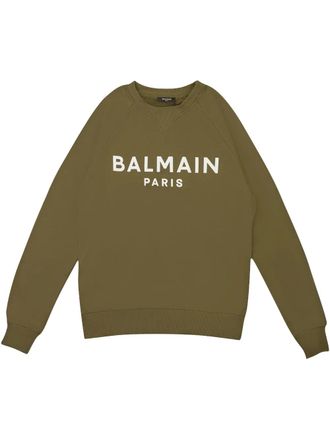Balmain sweat à imprimé graphique - Vert