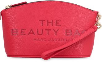 Marc Jacobs Womens Leather Clutch The Beauty Bag True Red Cow Hide