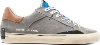 Crime London laced panelled sneakers - Grau