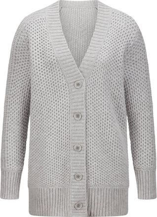 Fadenmeister Berlin Long-Strickjacke Fadenmeister Berlin grau