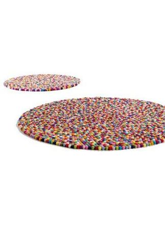 HAY Hay Pinocchio Teppich Bunt - &Oslash; 140cm