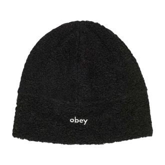 Obey Boucl&eacute; Strickm&uuml;tze - - Accessories - unisex - Schwarzk - ONE SIZE