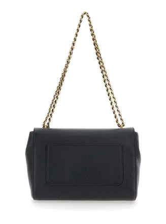 Mulberry Womens Shoulder Bag Medium Lily Black Leather